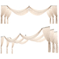 Ceiling Drape Curtain Panels vol 06 - Curtain - 3D model