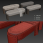 Hug Bench by Parla Design - Other soft seating - 3D model