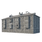 Four-story residential building. Khrushchevka - Building - 3D model