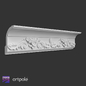 Ornamental cornice SK326 - Decorative plaster - 3D model