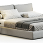 RH Cloud Platform Bed - Bed - 3D model