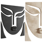 Modern Abstract Face Wall Art Dark Stone - Sculpture - 3D model