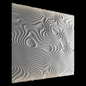 Wave wall 20 - 3D panel - 3D model