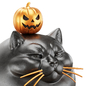 Jack o Lantern and the Black Cat - Sculpture - 3D model