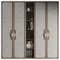 Furniture Composition 551 - Wardrobe & Display cabinets - 3D model