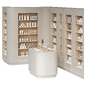 Modular Cosmetics Retail Display Set with Skincare Shelves and Makeup ...