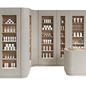 Modular Cosmetics Retail Display Set with Skincare Shelves and Makeup ...