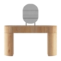 Light Natural Nomad Curve Console Dressing Table - Dressing table - 3D ...