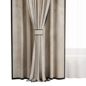 Rod Curtain with Roman 152 corona - Curtain - 3D model