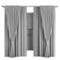 Rod Curtain with Roman 152 corona - Curtain - 3D model
