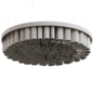 Round Wave Fabric Ceiling Light - Pendant light - 3D model