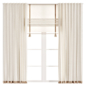 Curtains & Roman Blind Set 010 - Curtain - 3D model