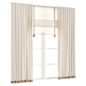 Curtains & Roman Blind Set 010 - Curtain - 3D model