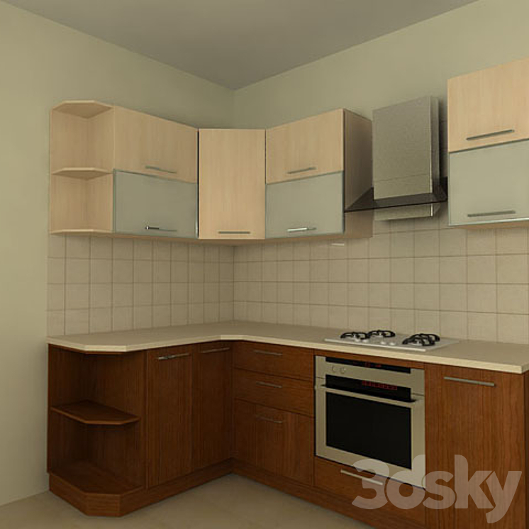 tv_kuxna - Kitchen - 3D model