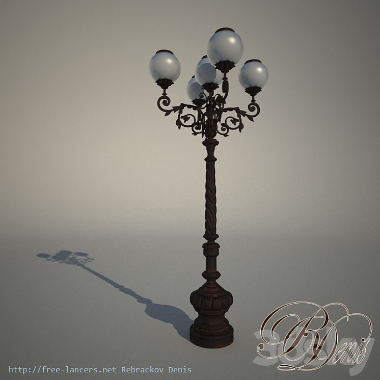 - Street lighting - 3D model