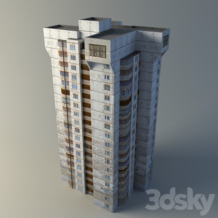 Block House - Building - 3D model