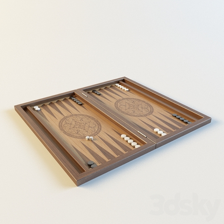 Backgammon - Sports - 3D model
