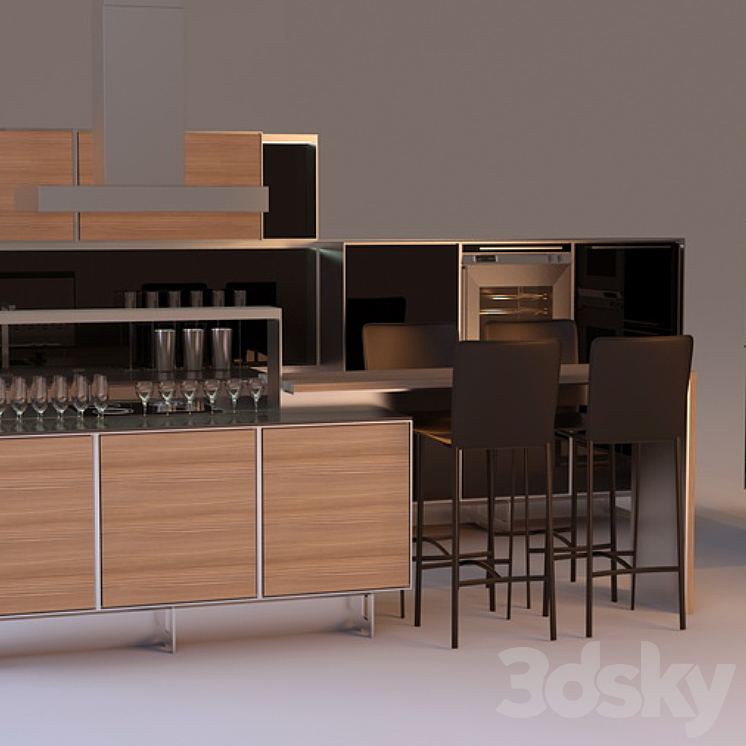 porsche design by poggen pohl - Kitchen - 3D model