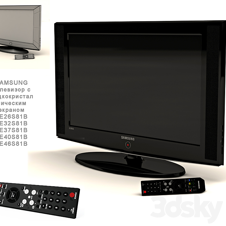 SAMSUNG LE26S81B - TV - 3D model