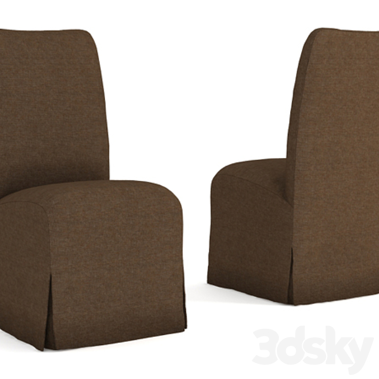 Flandia slip covered chair 8826-1003 a008 - Chair - 3D model