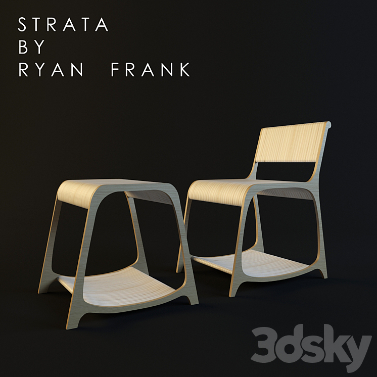 Ryan Frank / Strata - Chair - 3D model