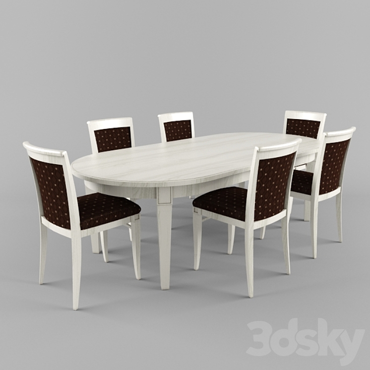Selva - Table + Chair - 3D model