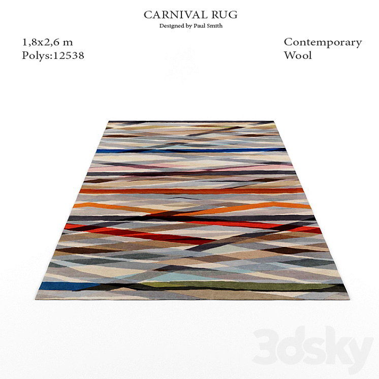 Carnival rug by Paul Smith - Carpets - 3D model