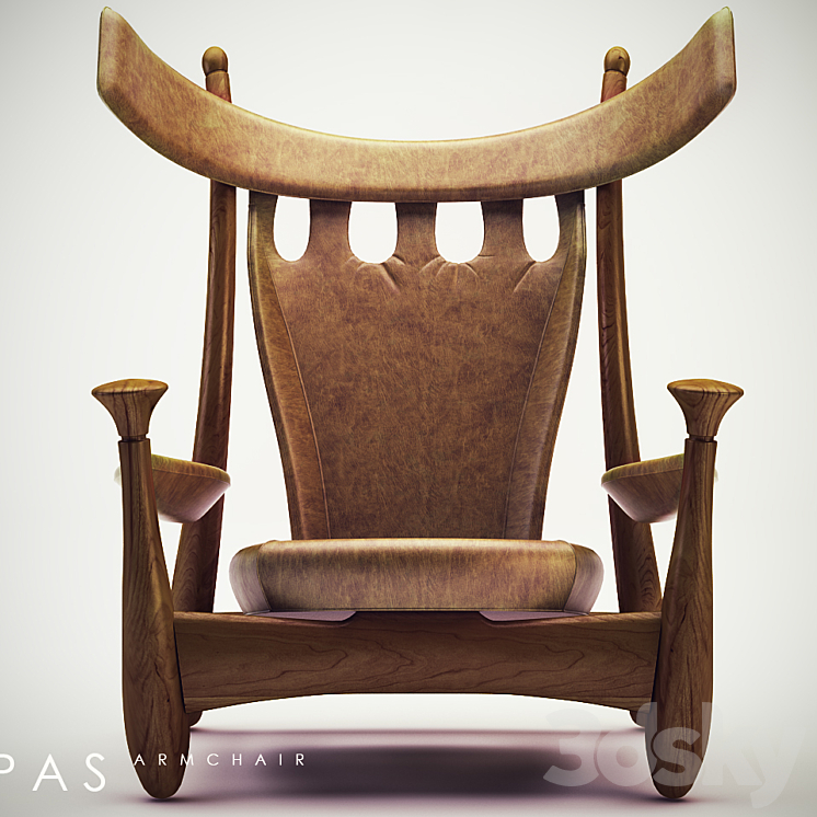Aspas armchair 1962 - Arm chair - 3D model