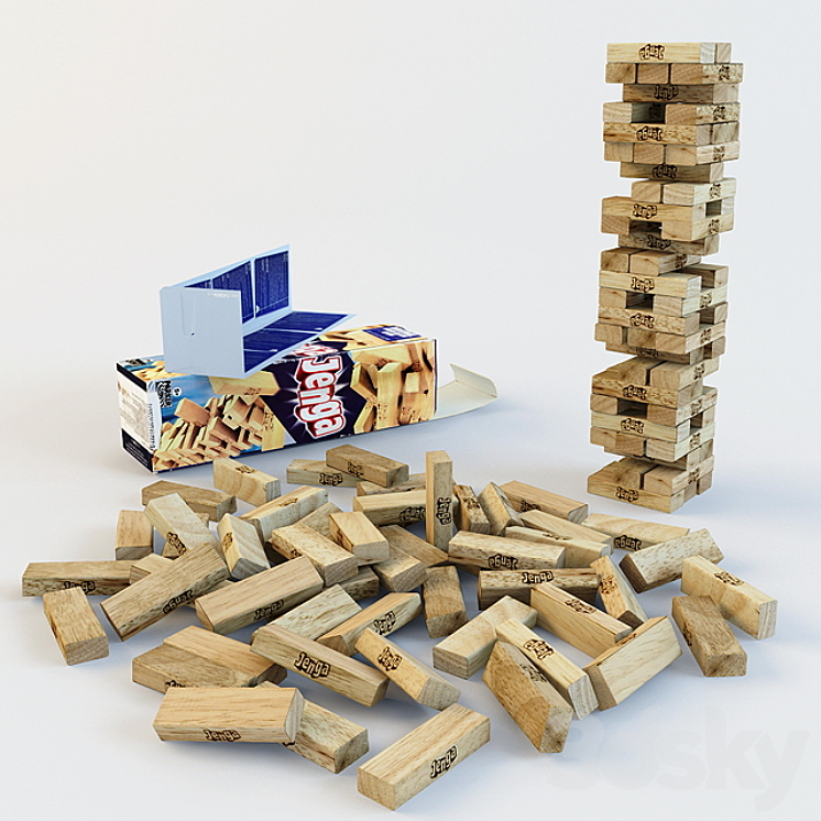 Jenga - Toy - 3D model