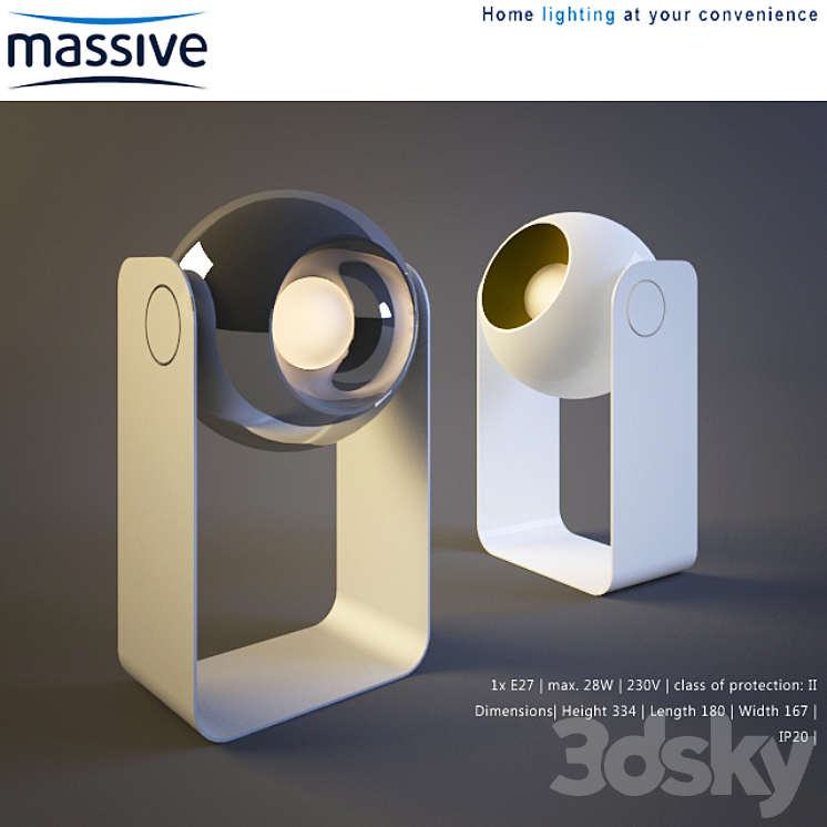 Massive / Marto table light - Table lamp - 3D model