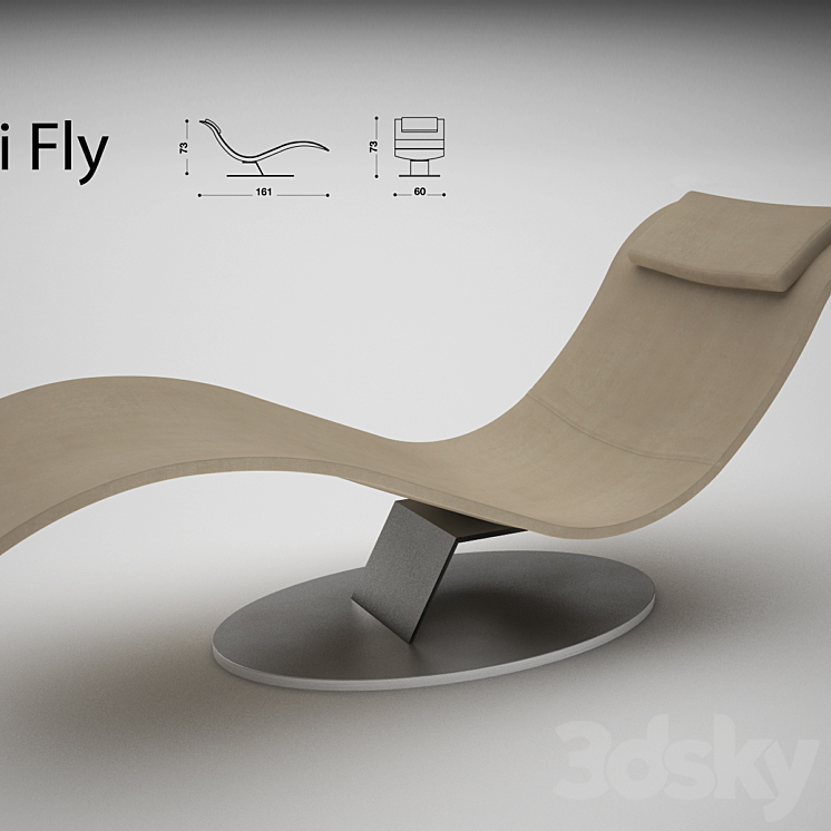 Eli Fly - Other soft seating - 3D model