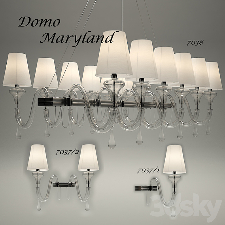 Domo Maryland 7038 - Pendant light - 3D model