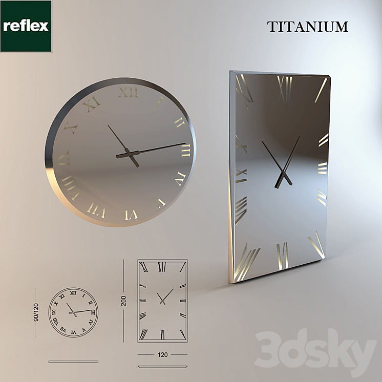 Reflex / Titanium - Mirror - 3D model