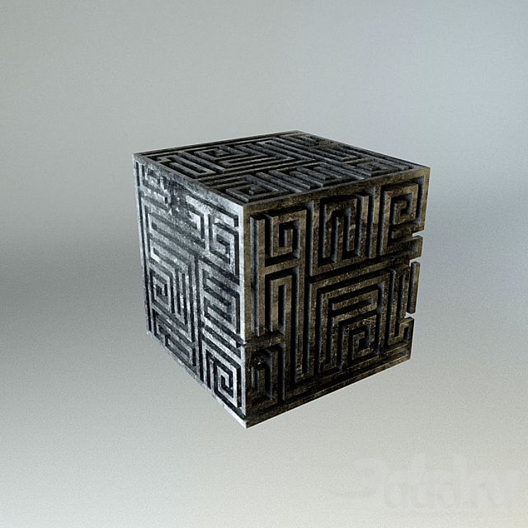 Decoration cube metal - Other decorative objects - 3D model