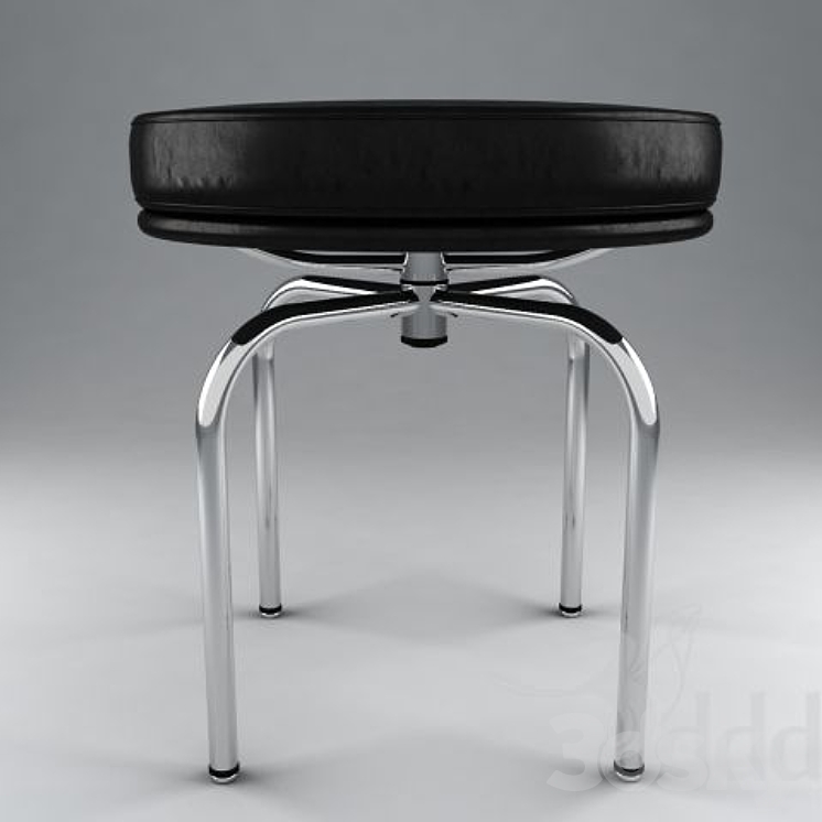 LC8 swivel stool by Le Corbusier - Chair - 3D model