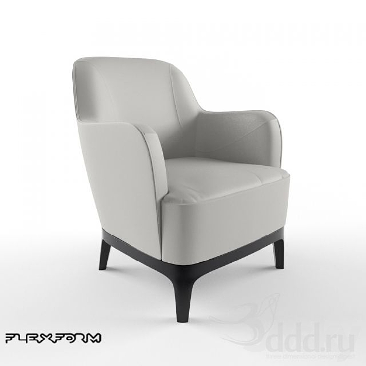 Flexform Lysandre - Arm chair - 3D model