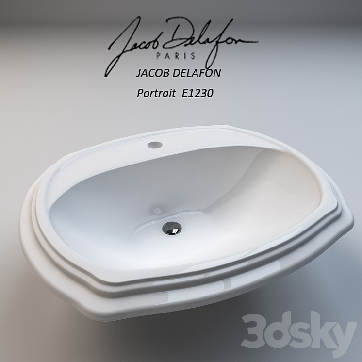 JACOB DELAFON portrait - Wash basin - 3D model