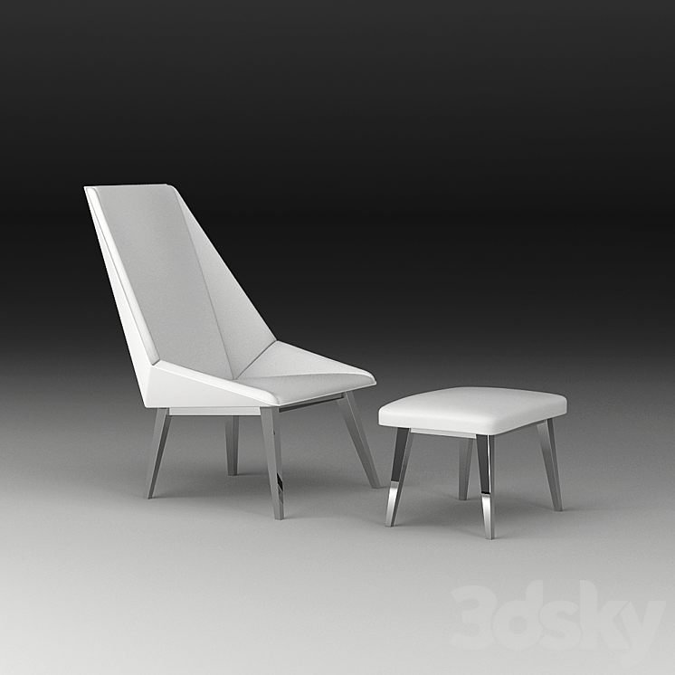Origami - Chair - 3D model
