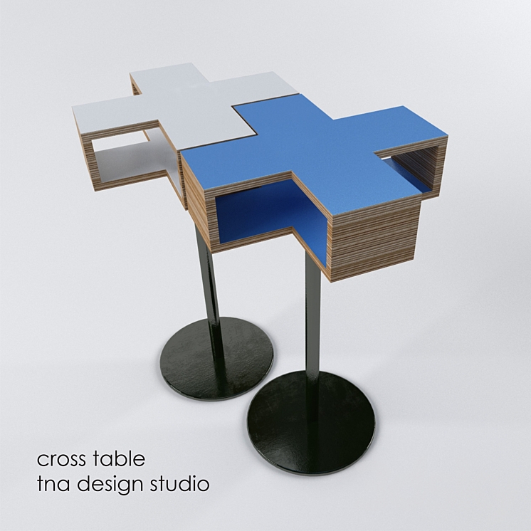 Cross table - Table - 3D model