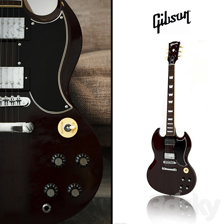 Gibson SG - Musical instrument - 3D model