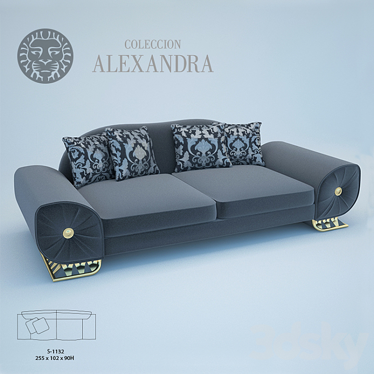 Coleccion Alexandra - Sofa - 3D model