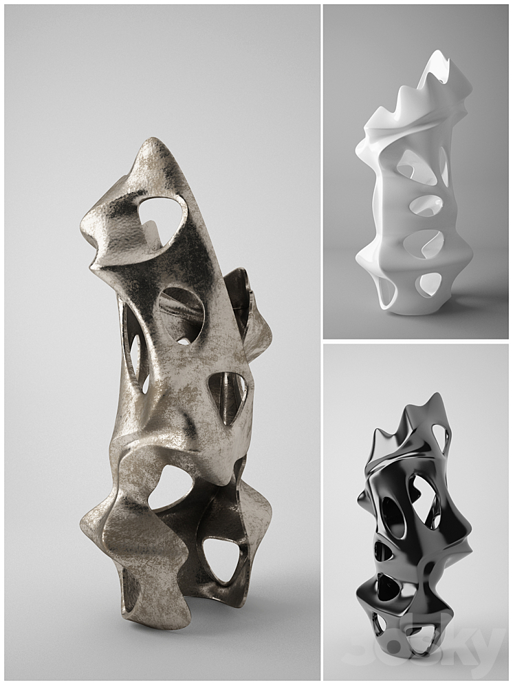 Decorative shapes "organic" - Other decorative objects - 3D model