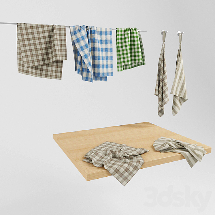 kitchen towels - Other kitchen accessories - 3D model