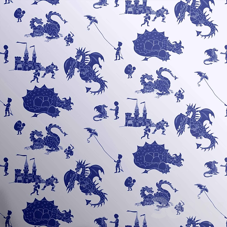 Dragon wallpaper - Wall covering - 3D model