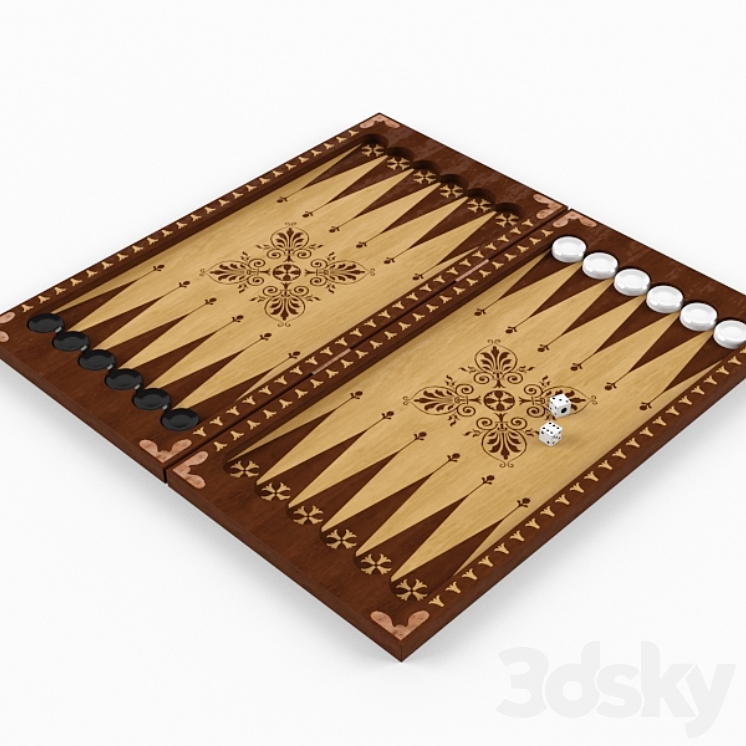 Backgammon - Sports - 3D model