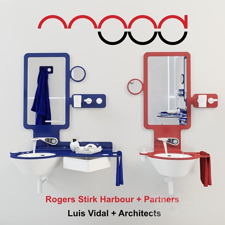 MOOD sink - Bathroom furniture - 3D model