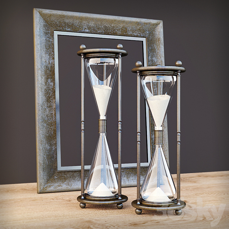 Decorative set hourglass Restoration Hardware - Watches & Clocks - 3D model