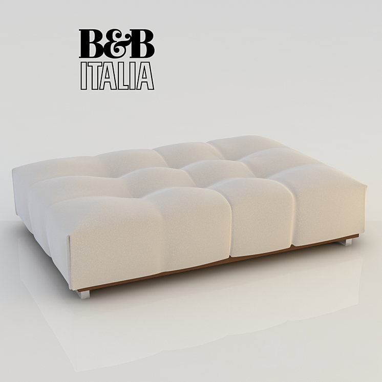 Velvet Poof - Other soft seating - 3D model
