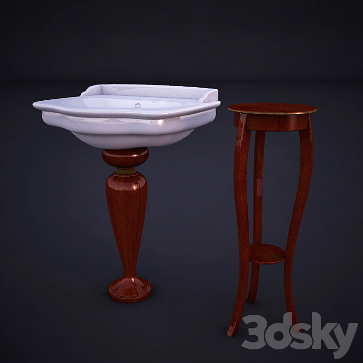Sink classic - Wash basin - 3D model