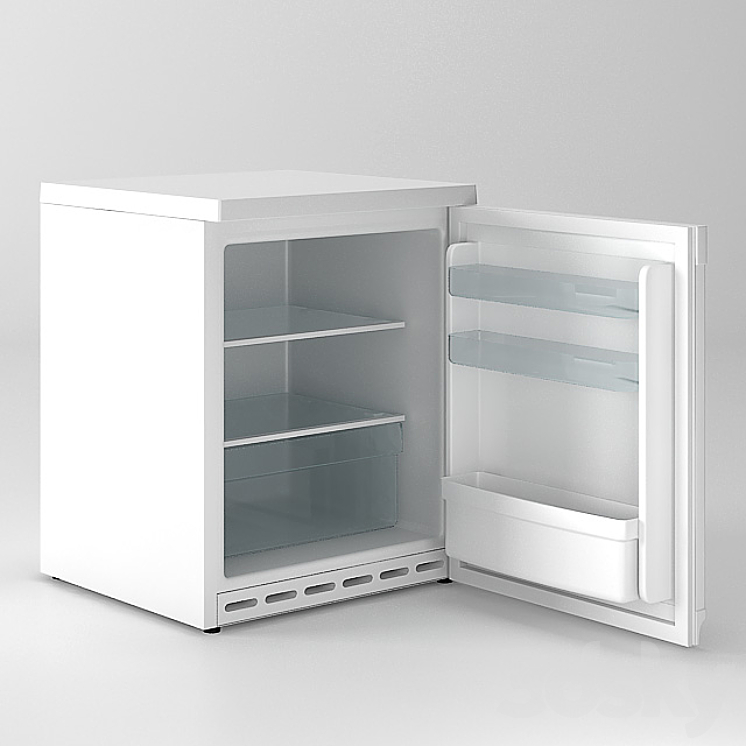 Mini fridge - Kitchen appliance - 3D model